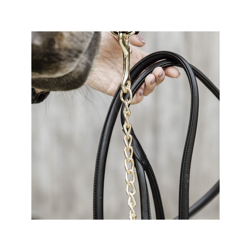 Leather Chain Lead 270cm